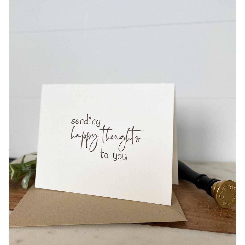 Sending Happy Thoughts To You | Greeting Card - Cotton Willow Design Co.